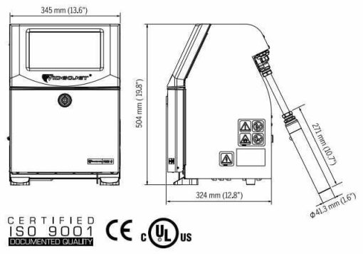 Videojet 1580C soft-pigmented contrast printer